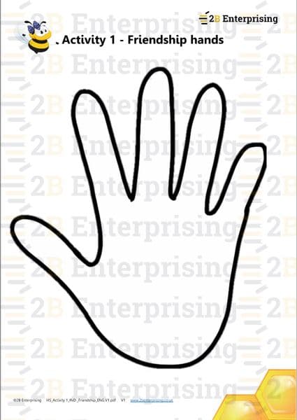 Friendship hands - 2B Enterprising