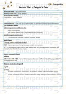 Dragons Den - 2B Enterprising