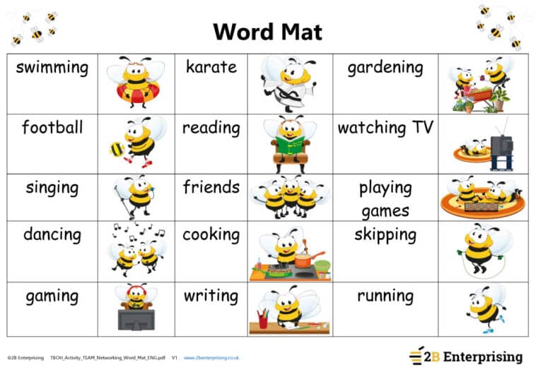 Networking - Networking Word Mat - Activity - 2B Enterprising
