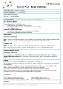 Lego Challenge - Lesson Plan - 2B Enterprising